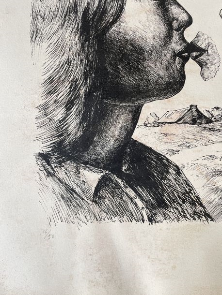 Roland Topor | Le baiser | MutualArt