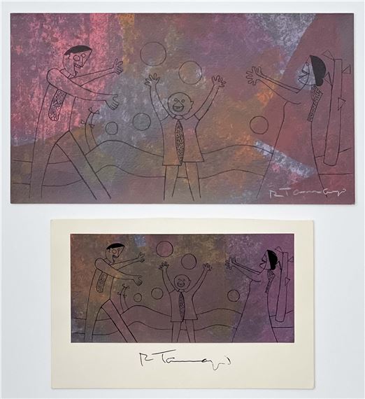 Rufino Tamayo | Rufino Tamayo - Untitled (Playing Catch) | MutualArt