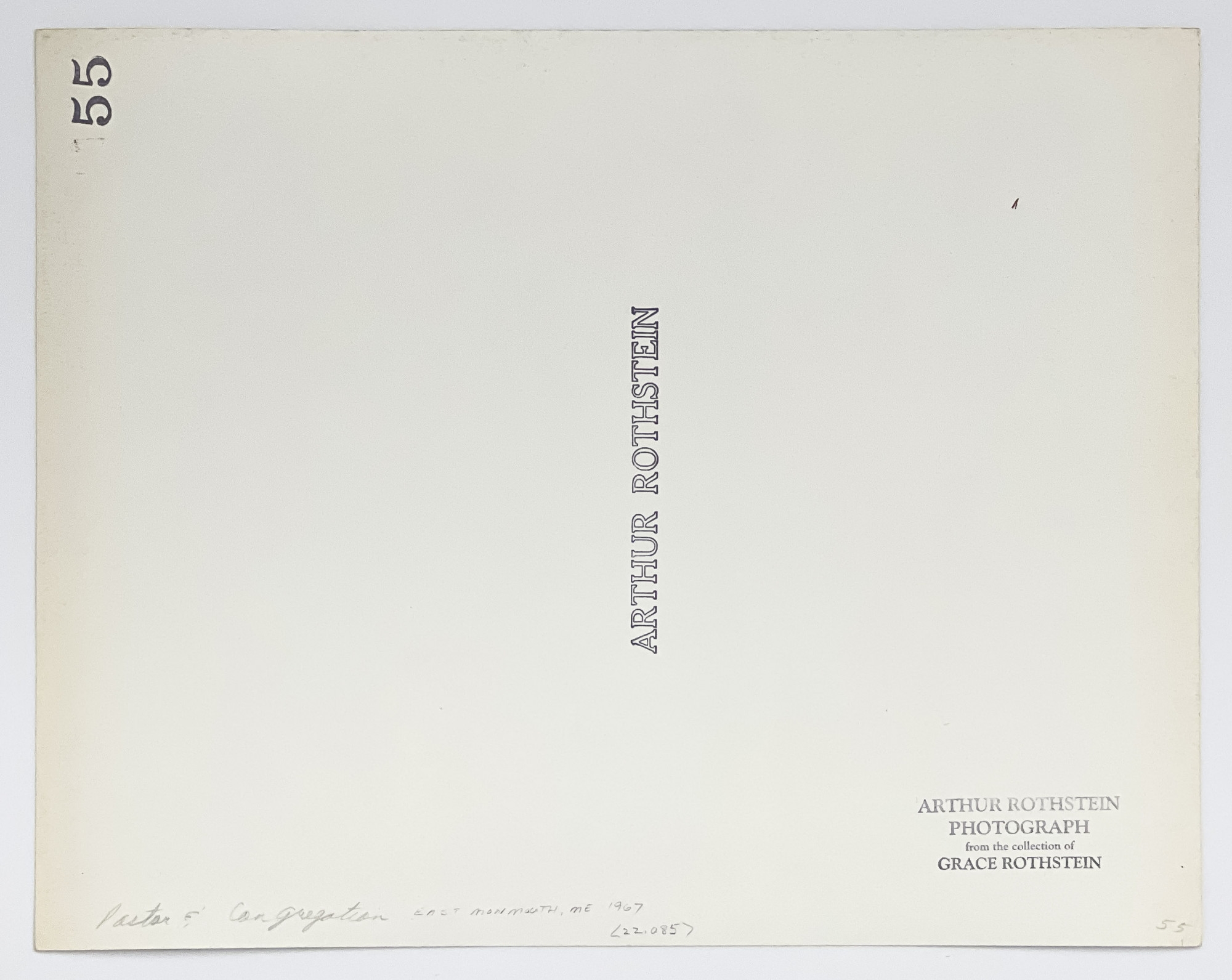 Arthur Rothstein | Pastor & Congregation (1967) | MutualArt