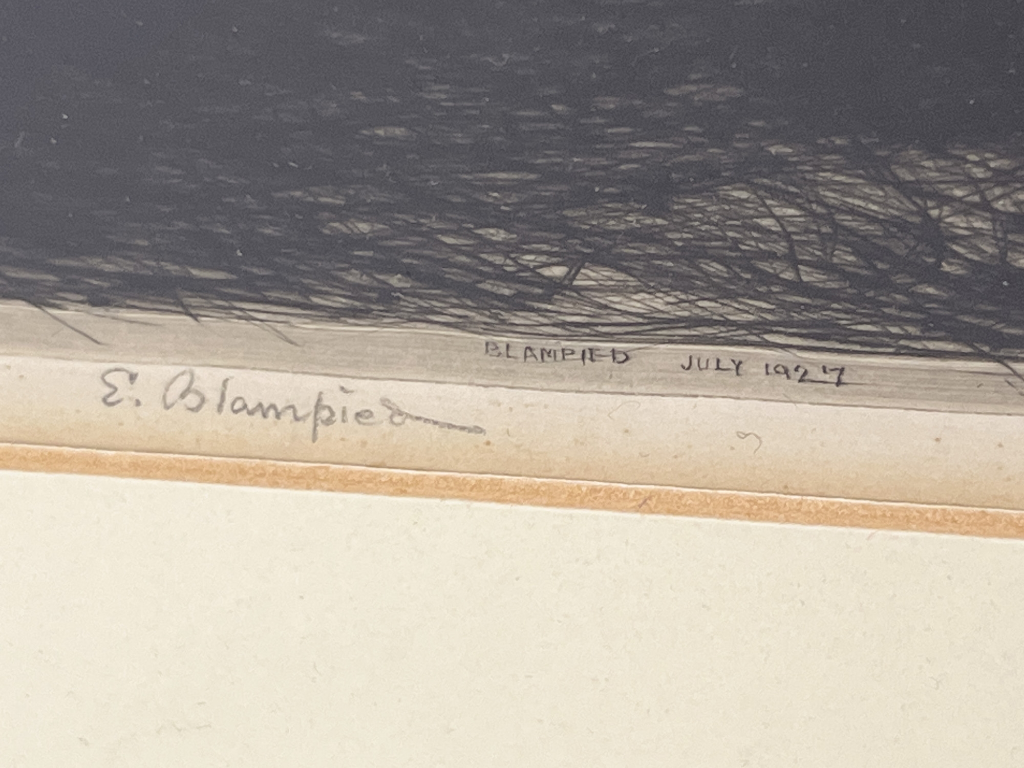 Edmund Blampied | Farm Fire / Street by Night, 2 Works | MutualArt