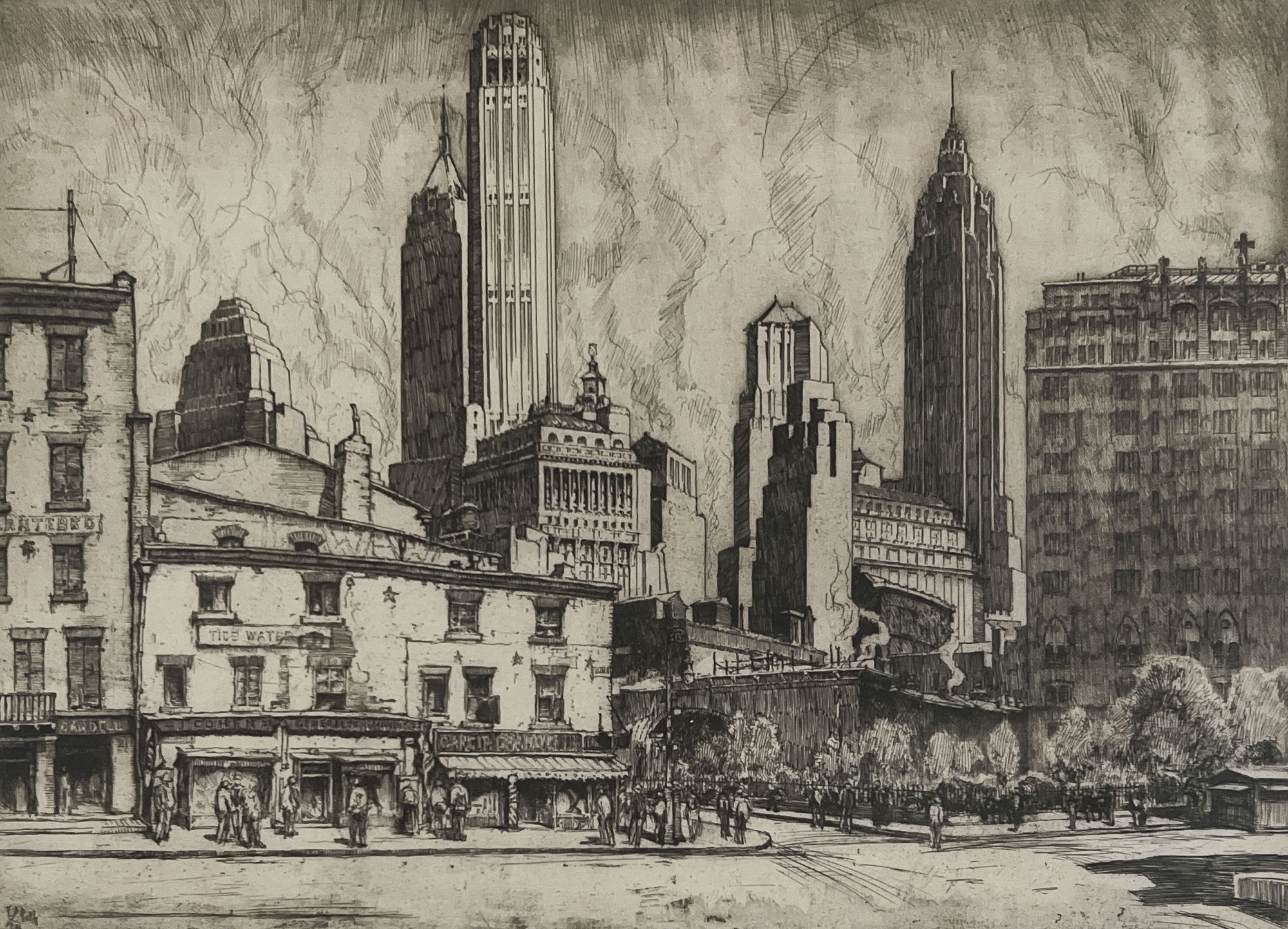Ernest David Roth | Jeanette Park - South Street Coenties Slip (1936 ...