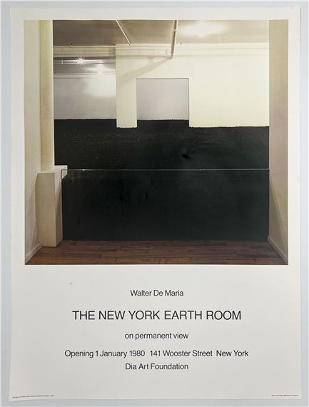 Walter De Maria | The New York Earth Room Exhibition Poster (1980 ...