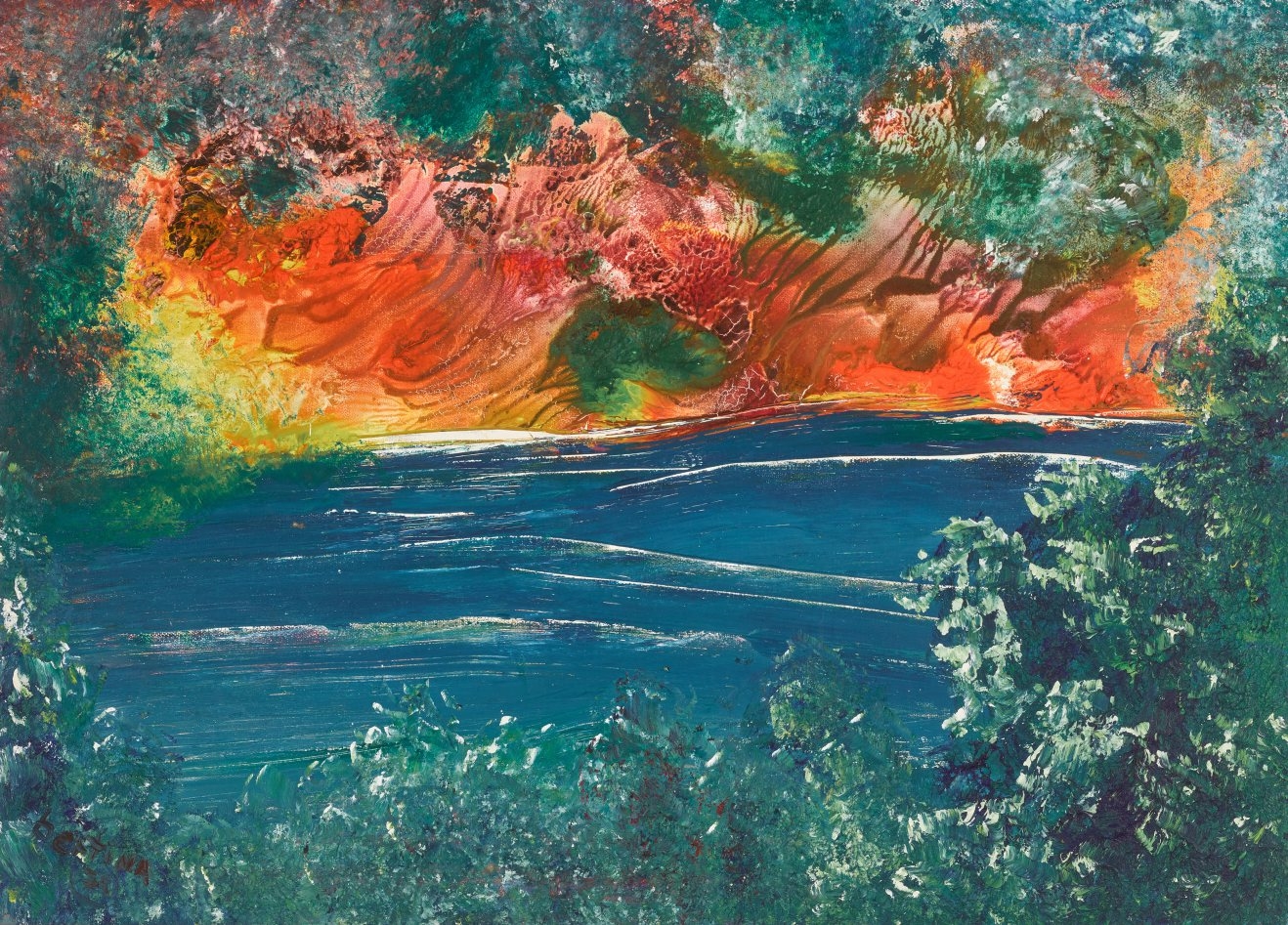 Bertina Lopes | Untitled (Seascape) (1975) | MutualArt
