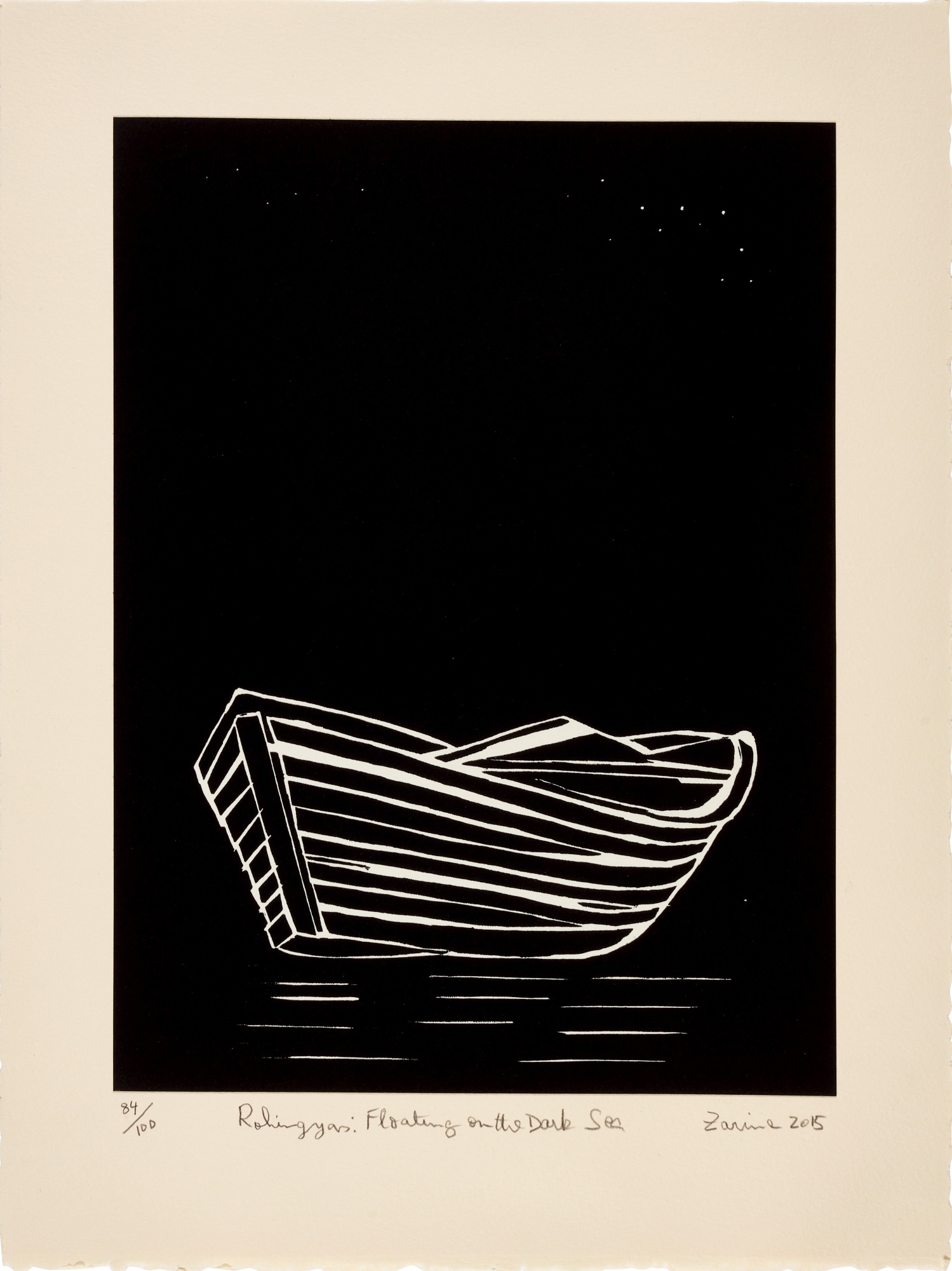 Zarina Hashmi | Rohingyas: Floating on the Dark Sea | MutualArt