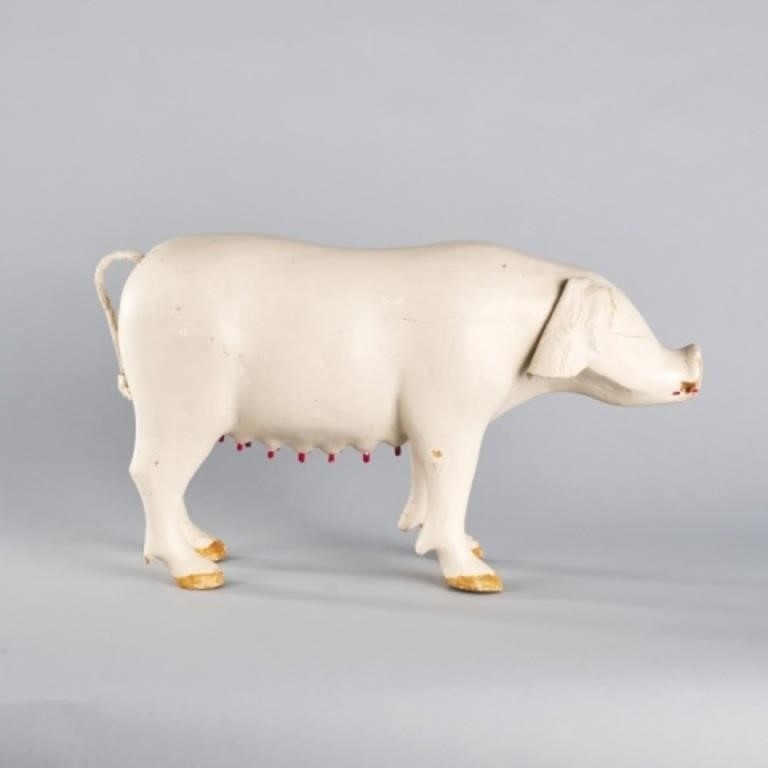 Aimé Desmeules | CARVED FEMALE PIG | MutualArt