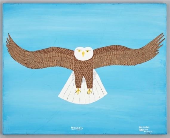 Donnell Taylor | Bald Eagle in flight on a solid blue background (22 ...