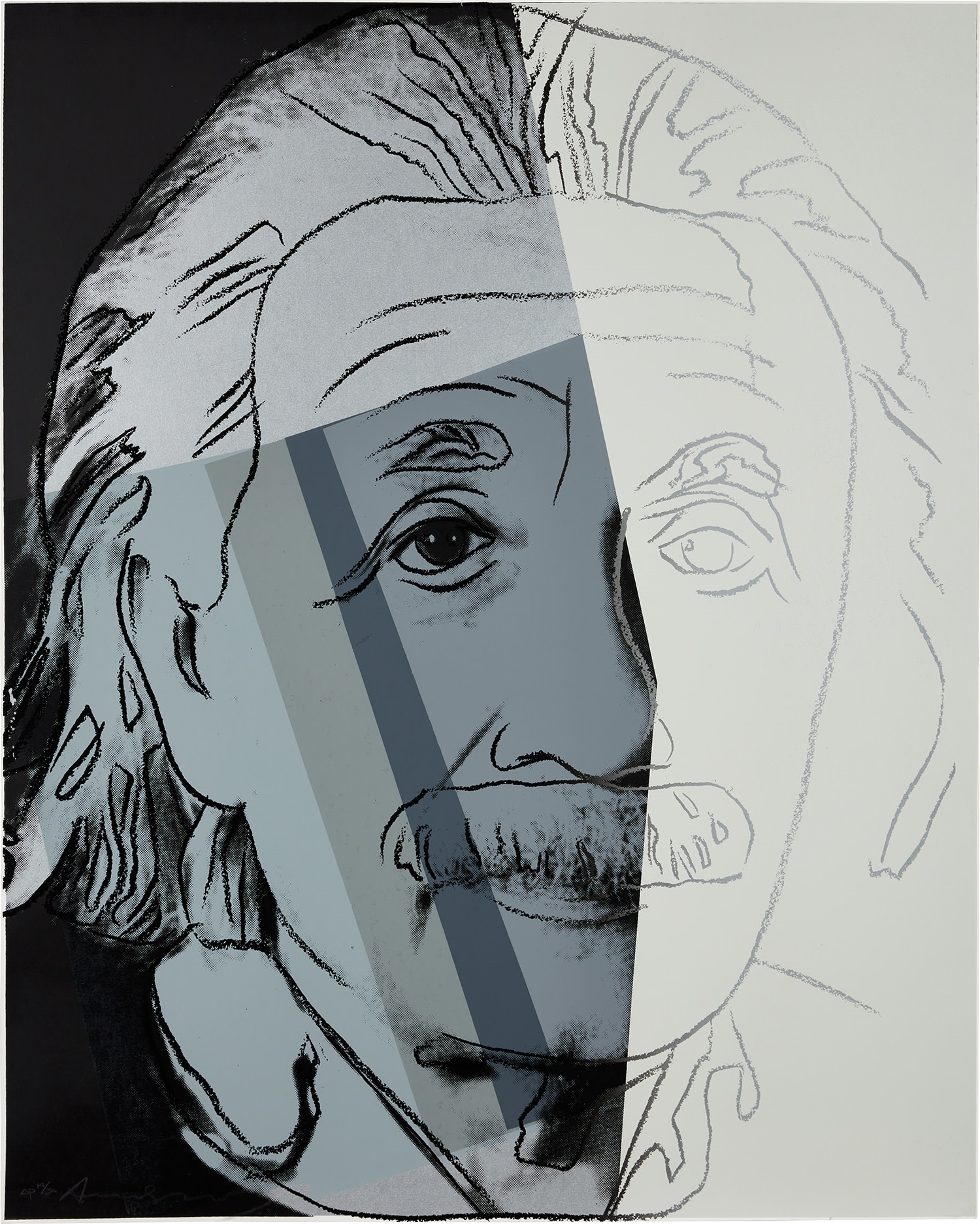 Andy Warhol | Albert Einstein, from Ten Portraits of Jews of the ...