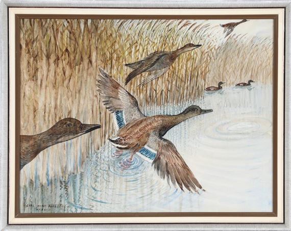 Carl Johan Forsberg | Flying mallards | MutualArt
