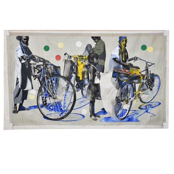Manohar Rathod | THREE BICYCLISTS (2008) | MutualArt