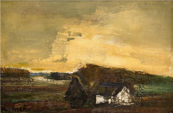 Constant Permeke | Landschap met boerderijen (1940) | MutualArt