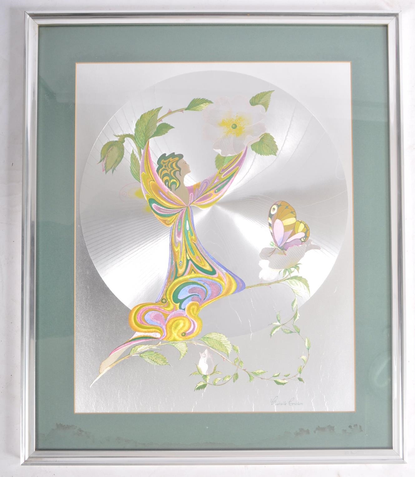 Michelle Emblem | MICHELLE EMBLEM - PAIR OF VINTAGE 1970S FOIL ART ...