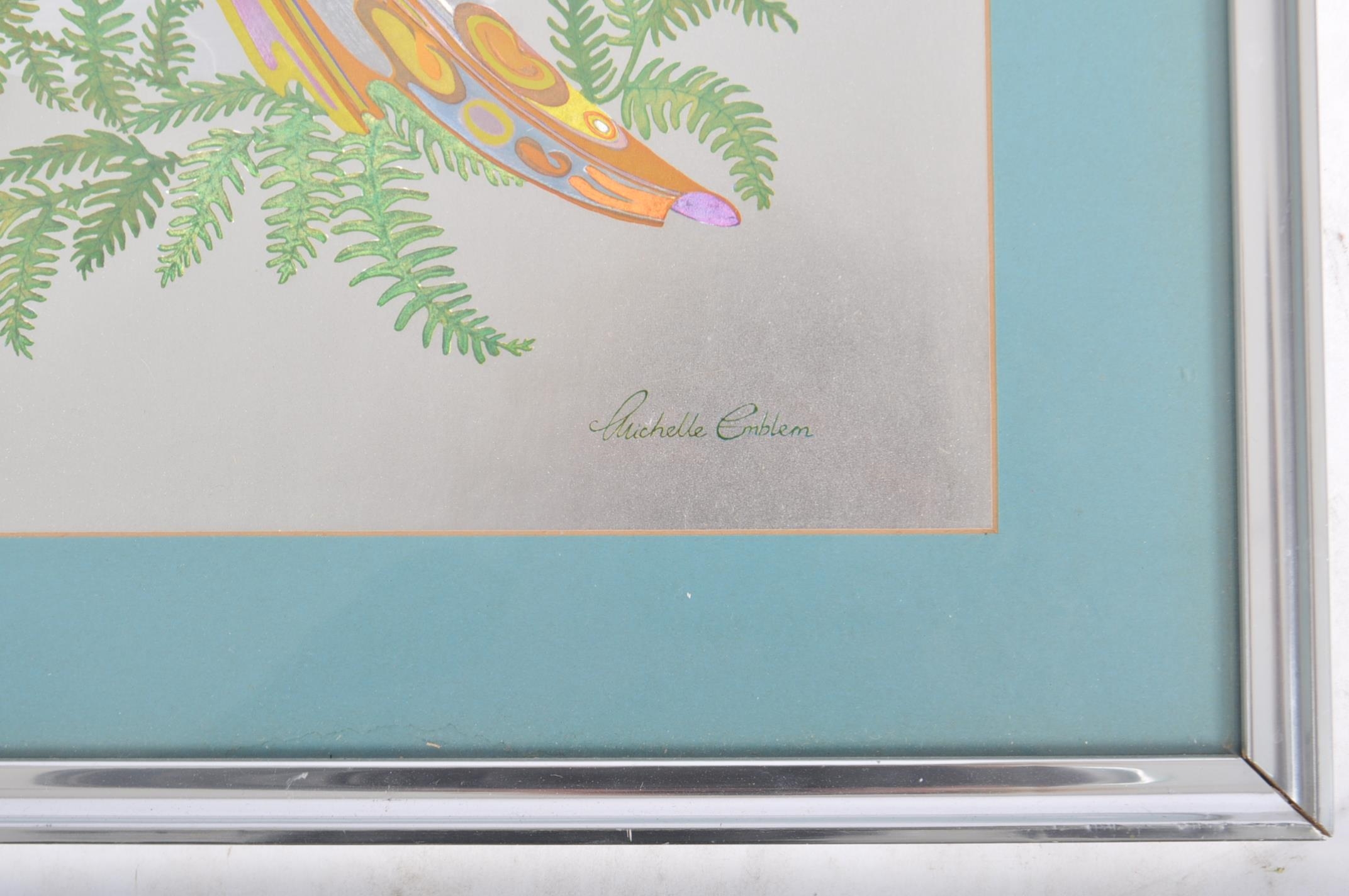 Michelle Emblem | MICHELLE EMBLEM - PAIR OF VINTAGE 1970S FOIL ART ...