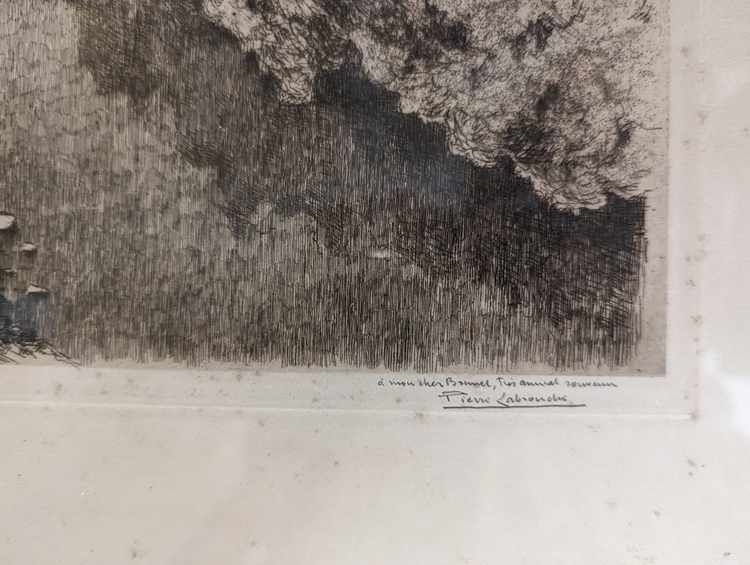 Pierre Labrouche | Village espagnol Eau-forte signée et dédicacée ...