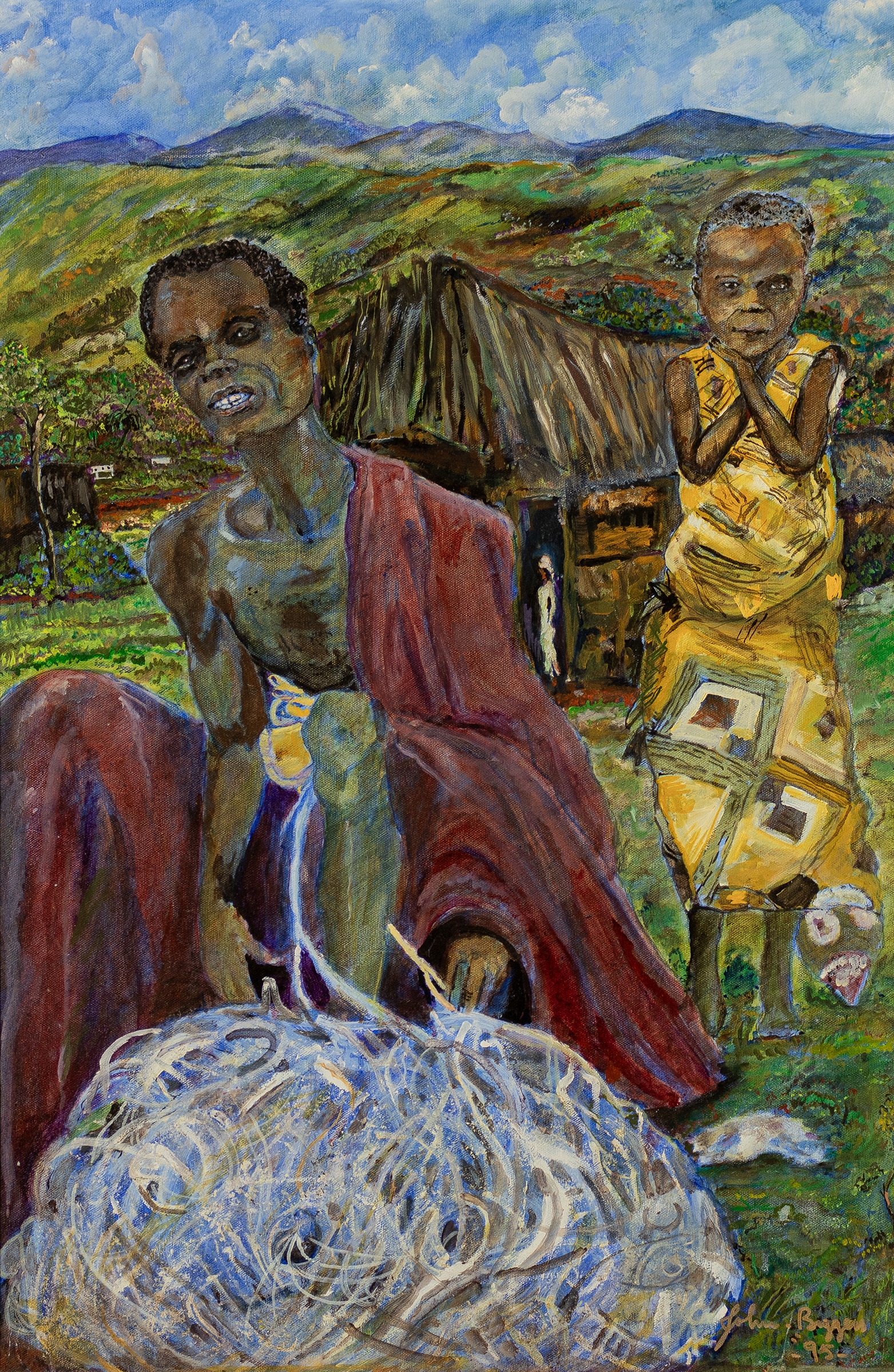 John Biggers | Slice of Cotton (1995) | MutualArt