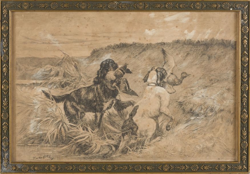 Gaston Gelibert | Gaston GELIBERT (1850-1932) Duck hunting Pen... - Lot ...