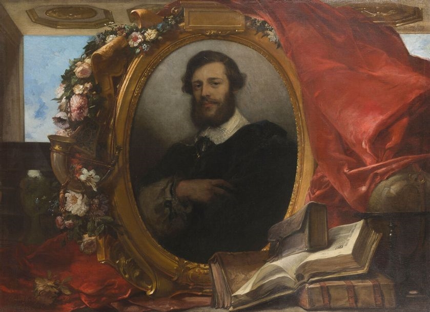 Louis-Edouard Dubufe | Edouard DUBUFE (1819-1883) and GODEFROY Portrait ...
