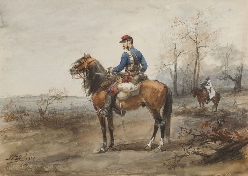 Isadore Alexandre Augustin Pils | Horsemen (1872) | MutualArt