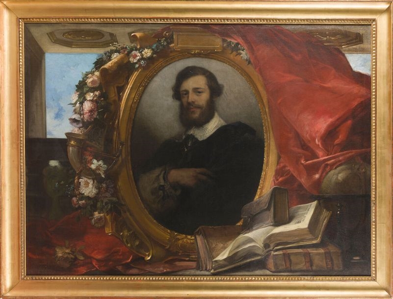 Louis-Edouard Dubufe | Edouard DUBUFE (1819-1883) and GODEFROY Portrait ...