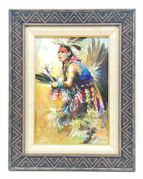 Wei Tai | Profile of a Native American chief | MutualArt