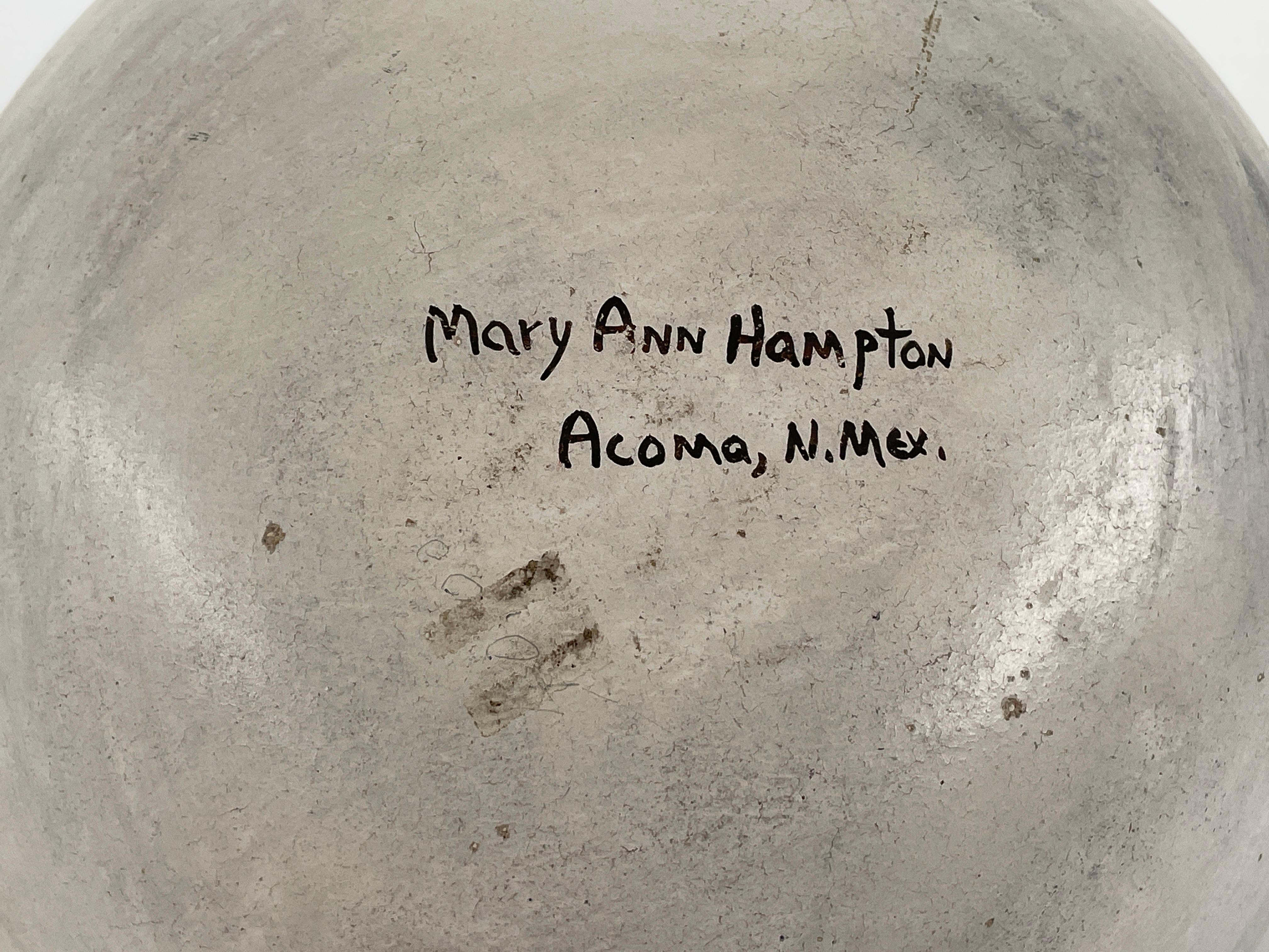Marry Ann Hampton | Mary Ann Hampton Acoma Pueblo Pottery Bowl | MutualArt