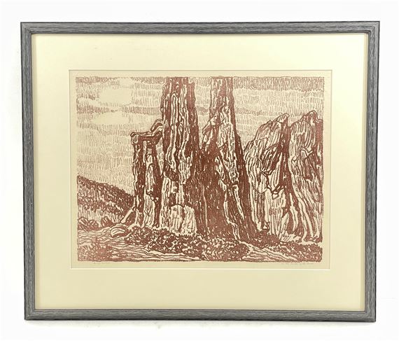 Birger Sandzén | Birger Sandzen (1871 - 1954) In The Garden of the Gods ...