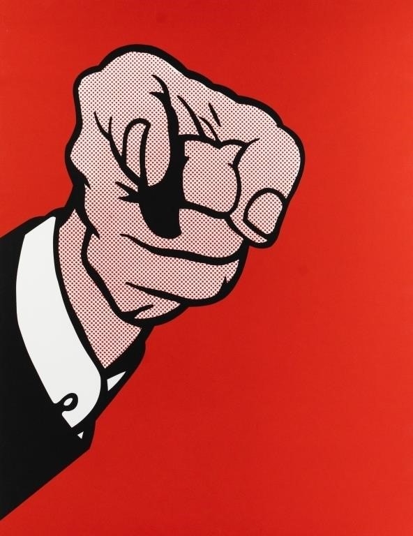 Roy Lichtenstein | 'Finger Pointing' | MutualArt