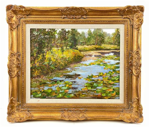 Dawn Goodall | Dawn Goodall (20th Century) Marshlands Oil on Canvas ...