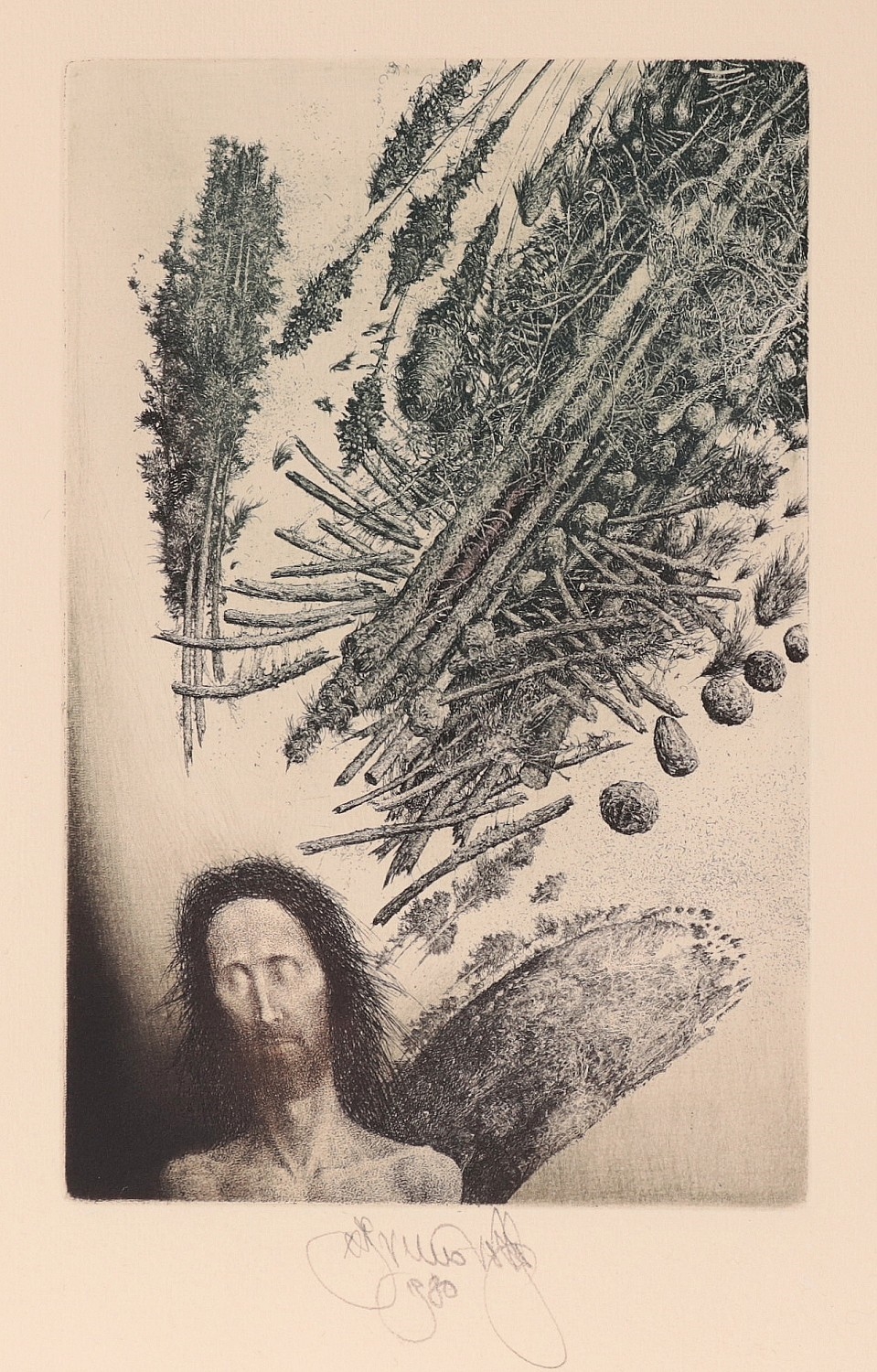 Albin Brunovsky | Orpheus with trees (1980) | MutualArt