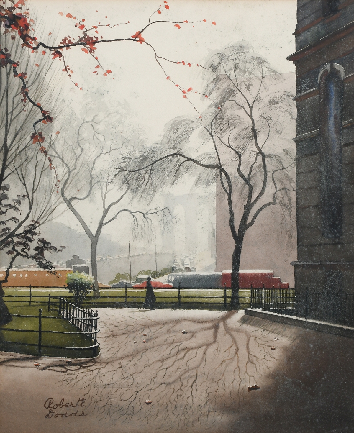 Robert Dodd | Urban Winter City Street Scene (1748) | MutualArt