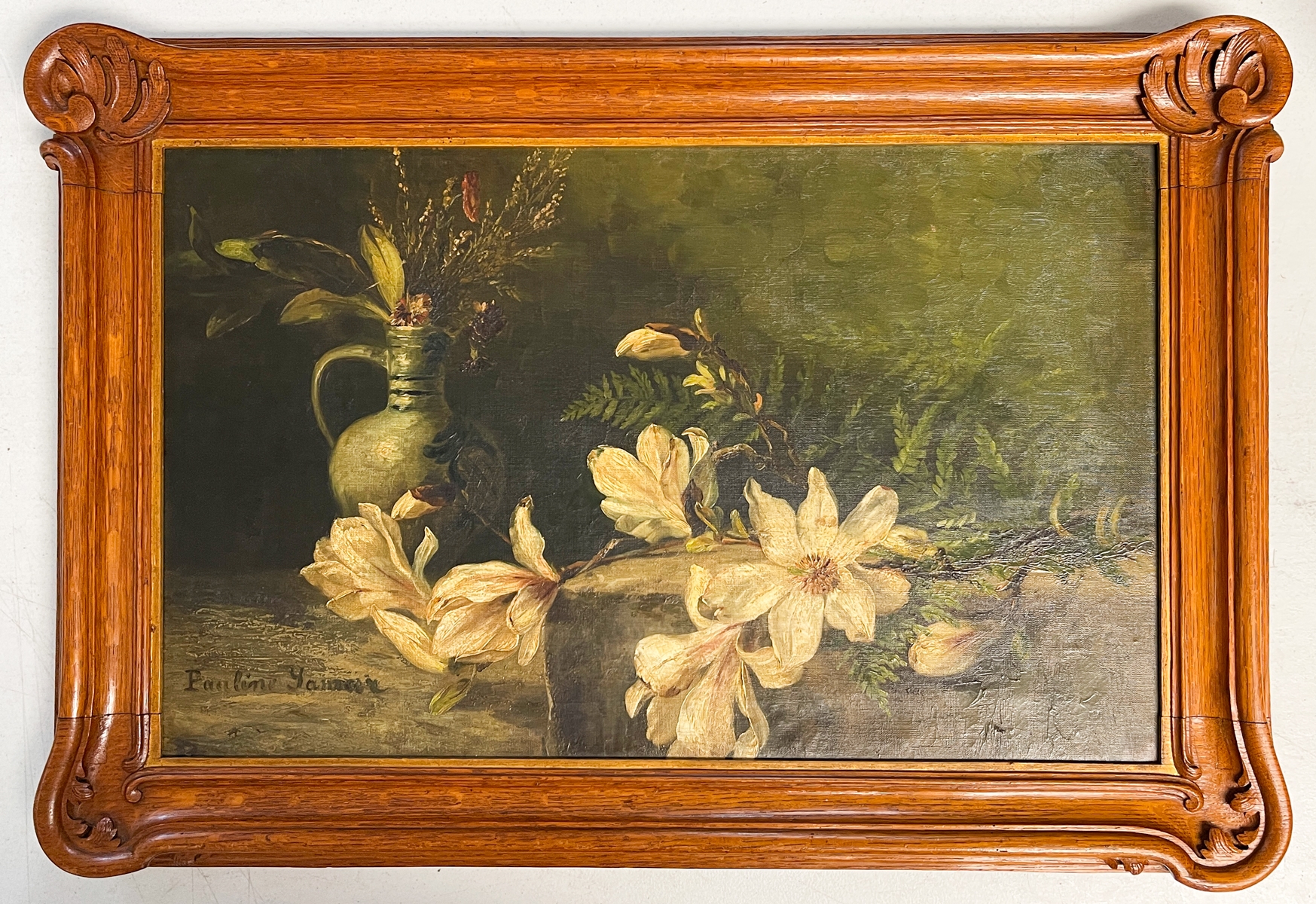 Pauline Jamar | Magnolias Still Life (1922) | MutualArt