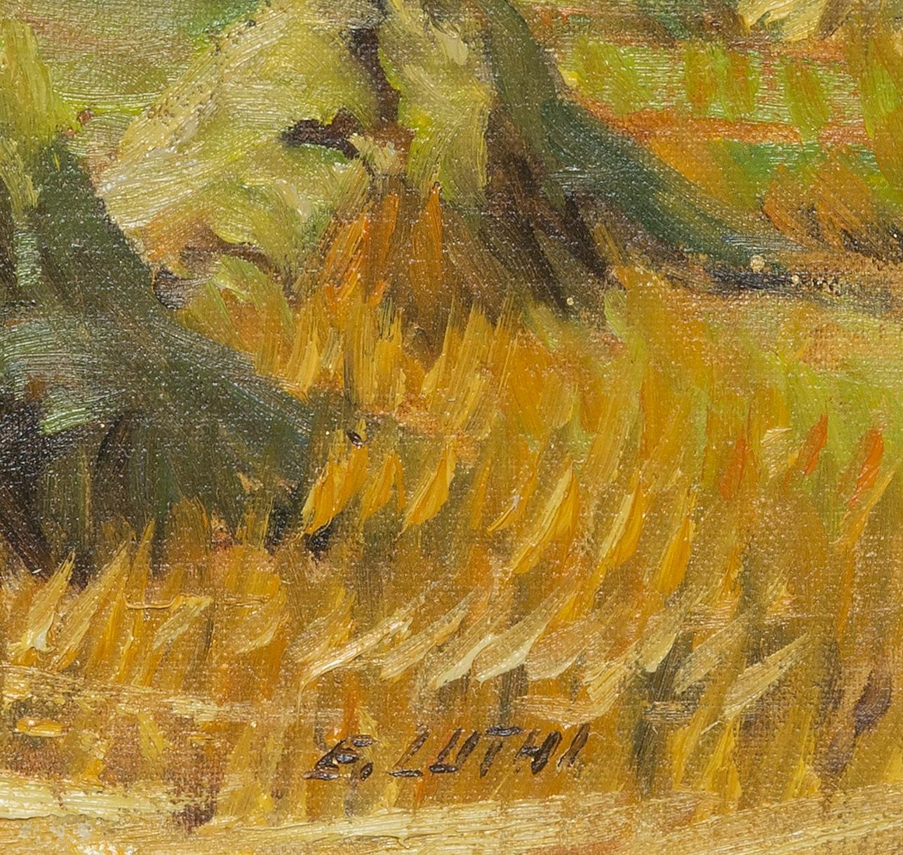 Ernest Luthi | Oat Stooks at Watrous (1973) | MutualArt