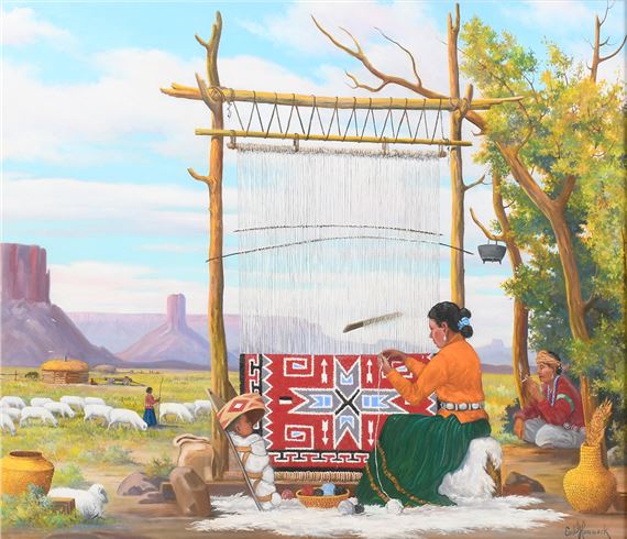 Earl Hammock | ''Navajo Weaver'', (1896) | MutualArt