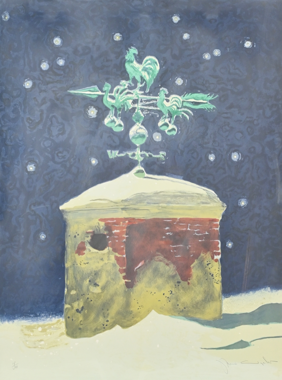 Jamie Wyeth | JAMIE WYETH LITHOGRAPH ''WEATHERVANE'' | MutualArt