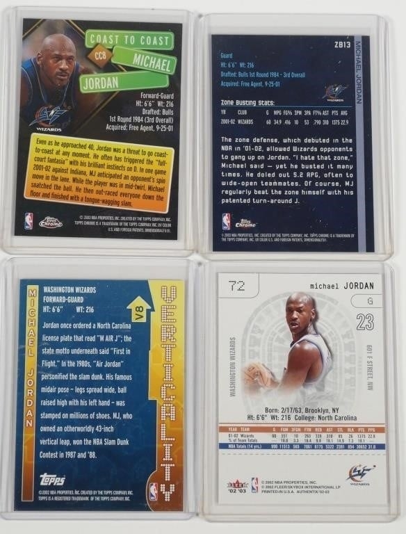 Michael Jordan | MICHAEL JORDAN CARDS 4PCS | MutualArt