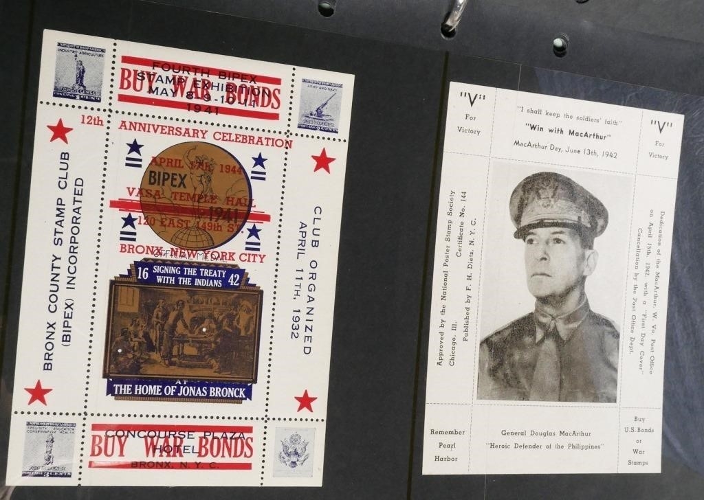 Us Military | WWII CINDERELLA STAMP COLLECTION (1940) | MutualArt