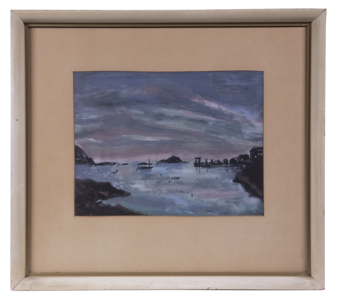 Murray Hantman | Maine Downeast Harbor Silhouetted Against Stormy Sky ...