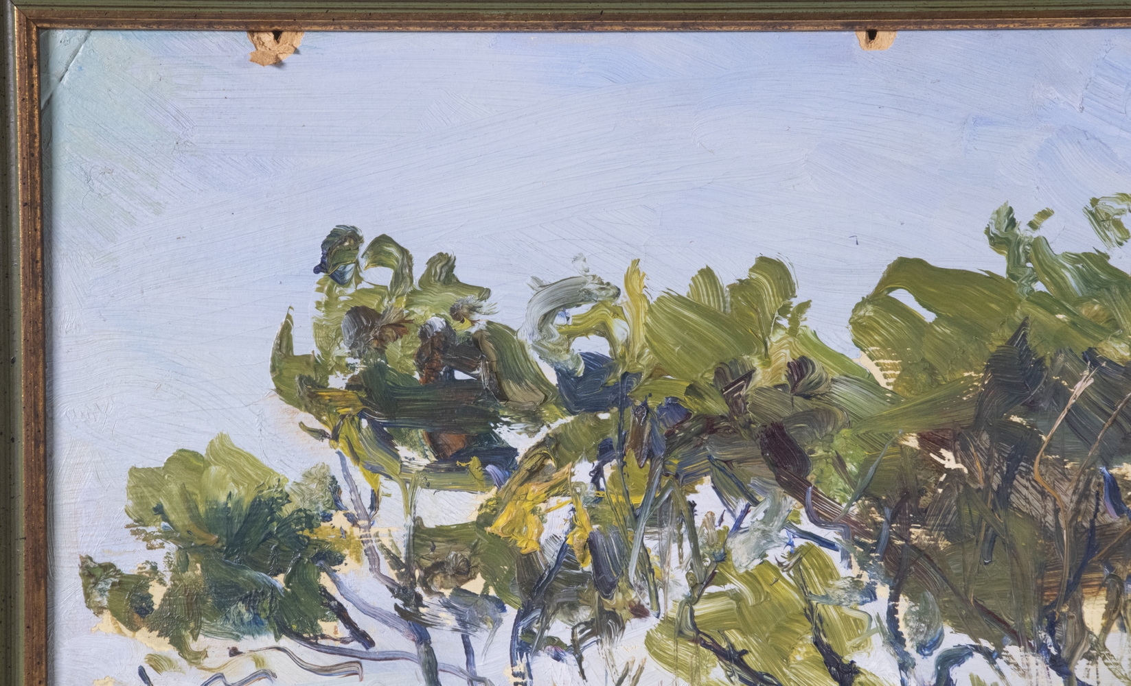 Mary Cable Butler | Landscape with Two Trees at a Fence Line | MutualArt