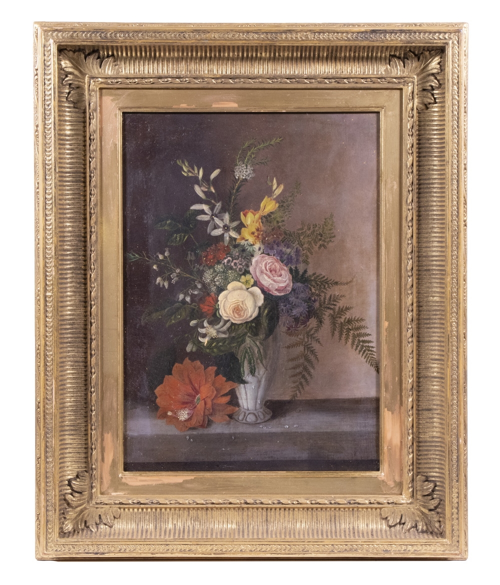 Martin Johnson Heade | Tabletop Floral Still Life with Roses | MutualArt