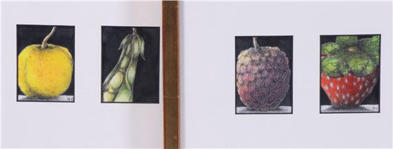 Nils Obel | (4) Miniature Studies of Fruit and Vegetables | MutualArt