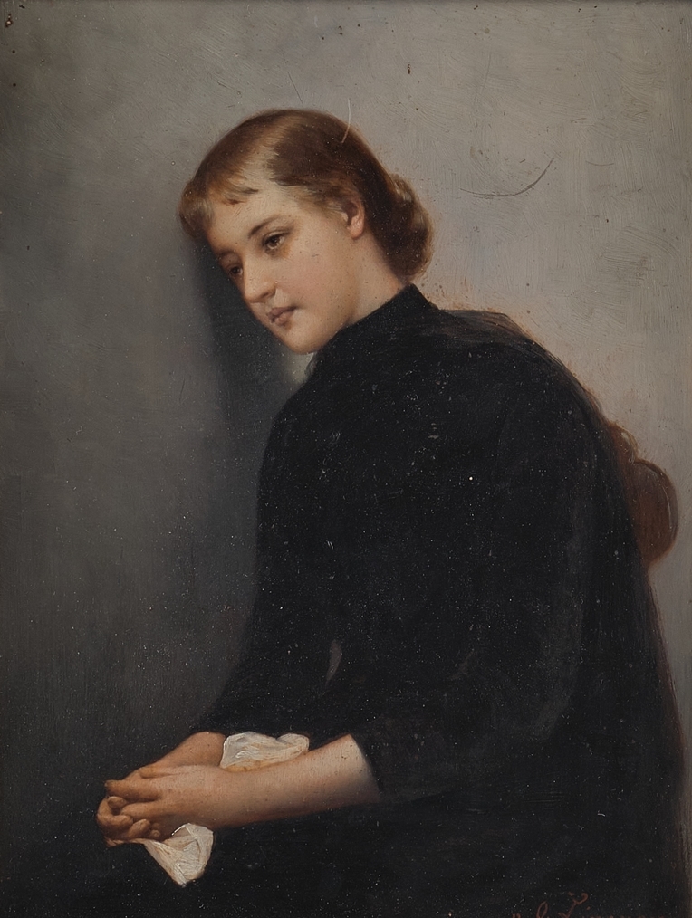 Otto Lingner | Trauerndes Mädchen | MutualArt