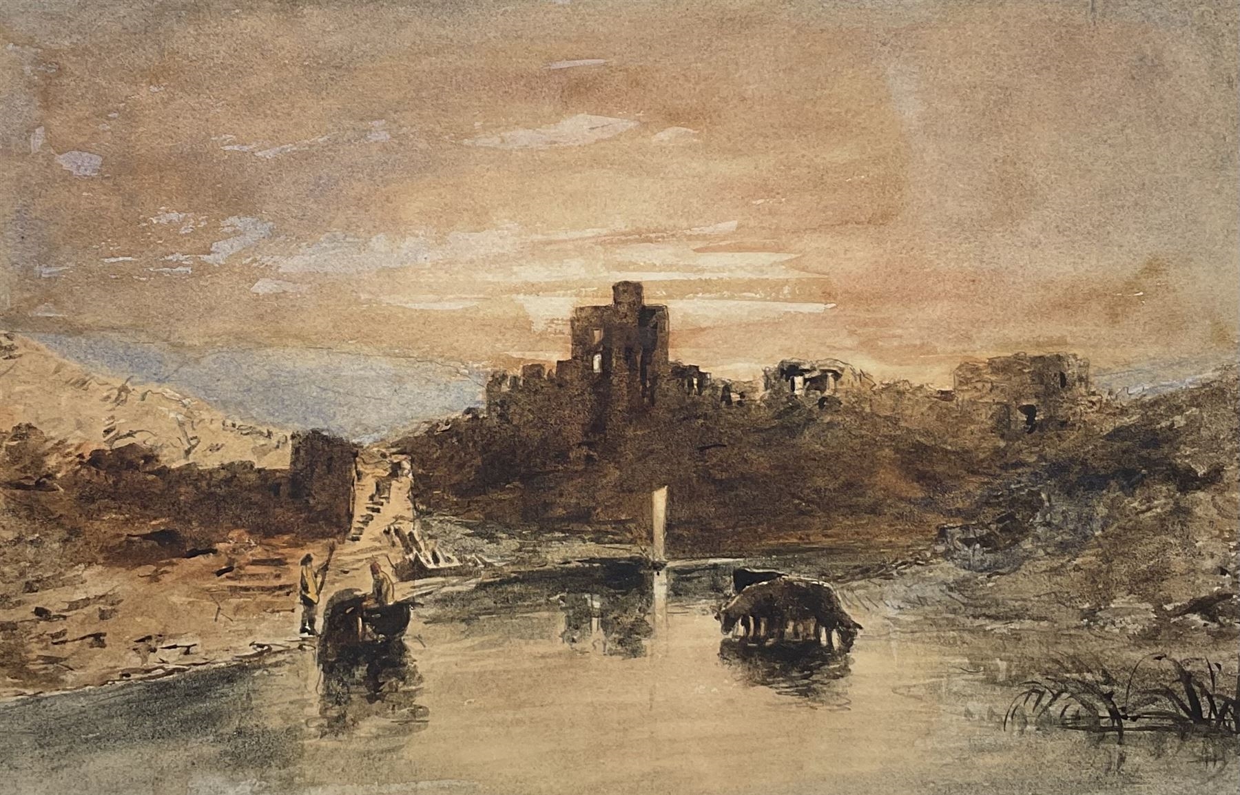 Joseph Mallord William Turner | Norham Castle at Sunset | MutualArt