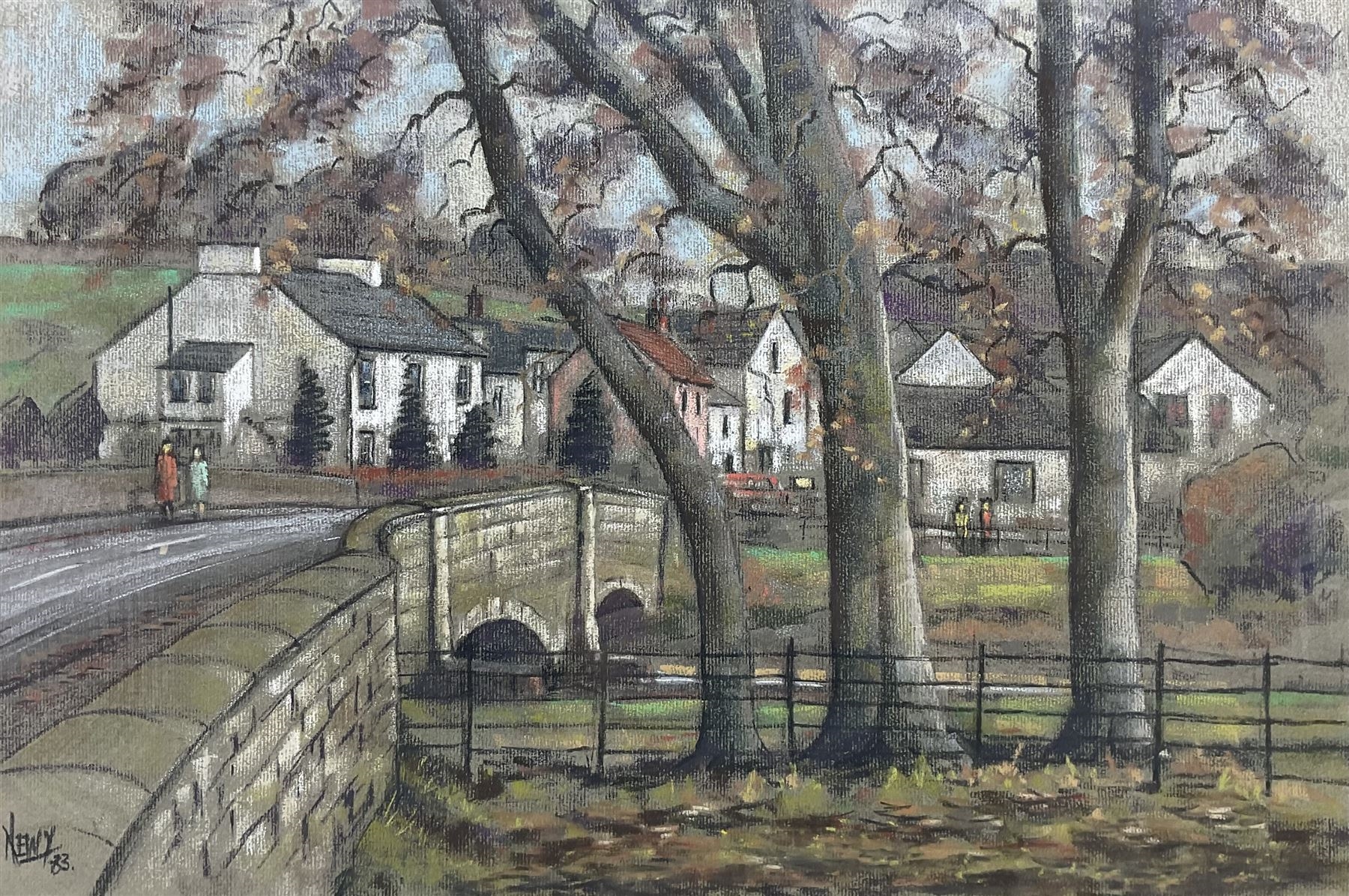 David Newbould | Yorkshire Village Scene (1983) | MutualArt