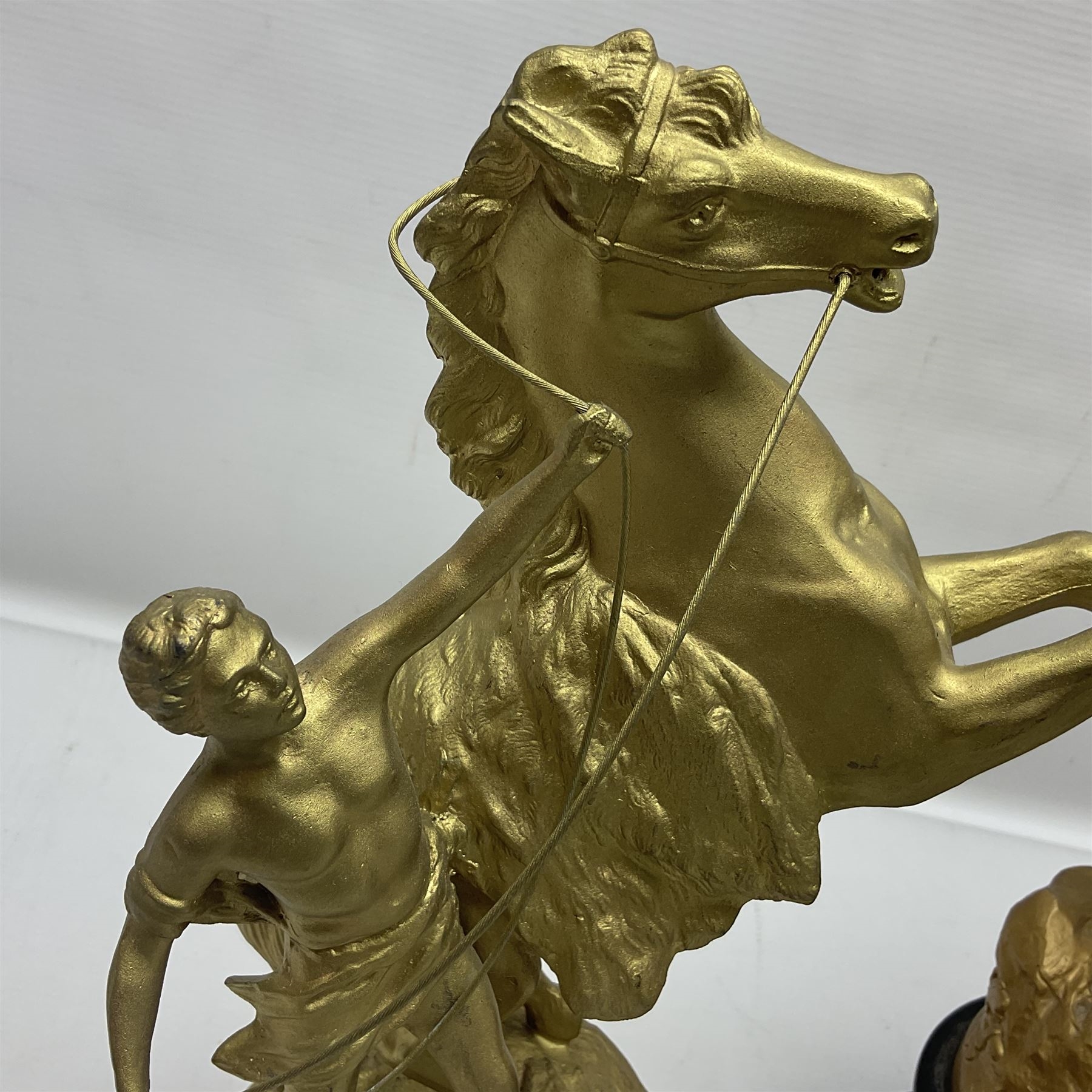 Guillaume Coustou the Elder | Pair of spelter Marley Horses, together ...