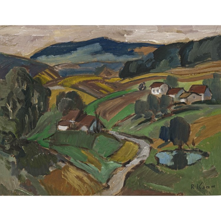 Rupert Kamm | Landschaft im Bayerischen Wald. | MutualArt