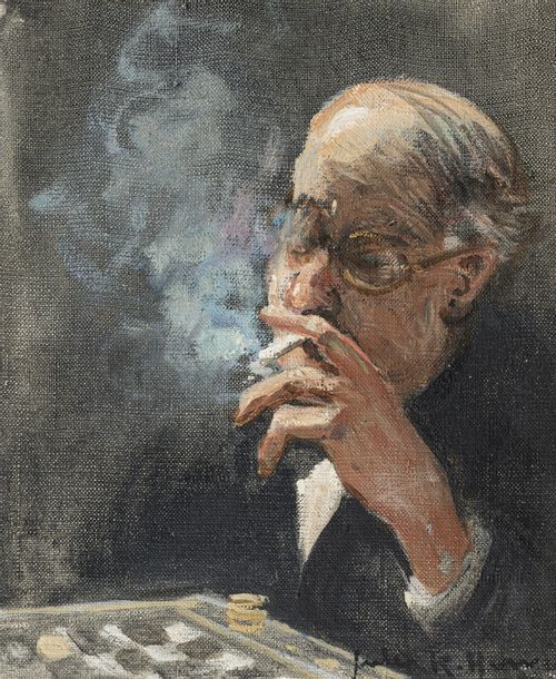 Jules René Hervé | Joueur de dames | MutualArt