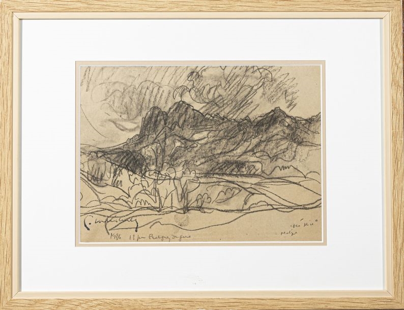 Pierre Combet-Descombes | Paysage montagneux dans le Vercors (1936 ...