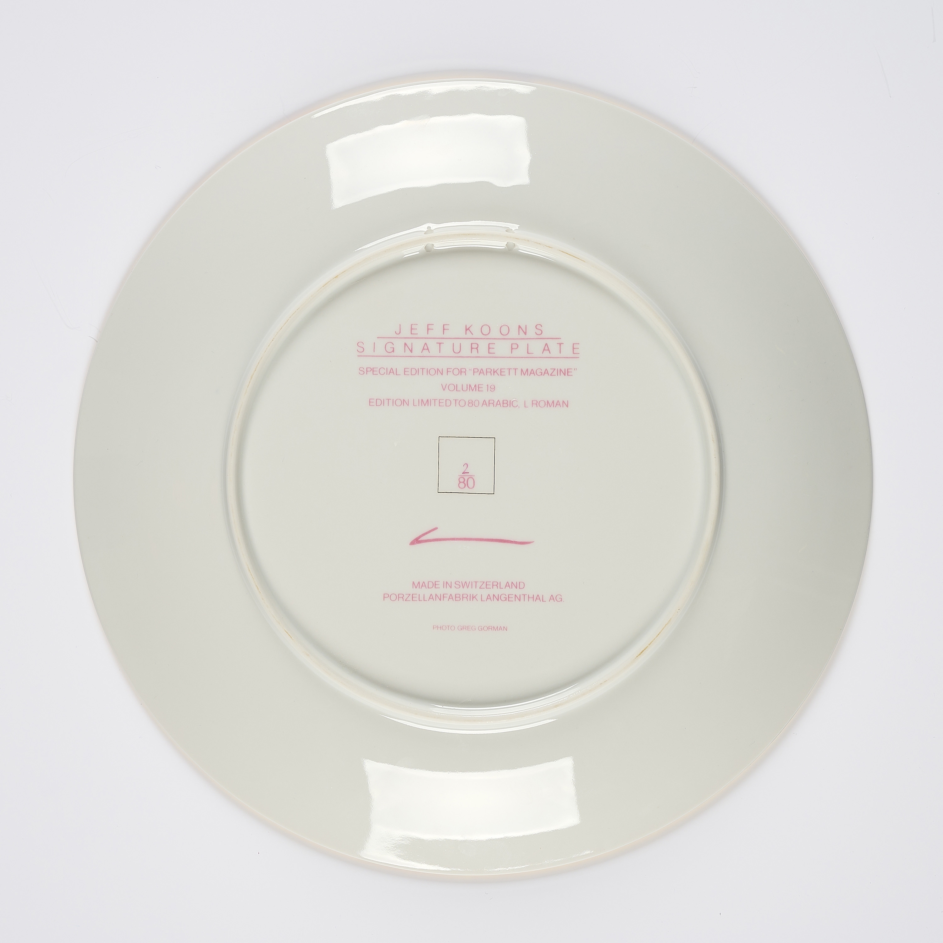 Jeff Koons | Plate (1989) | MutualArt