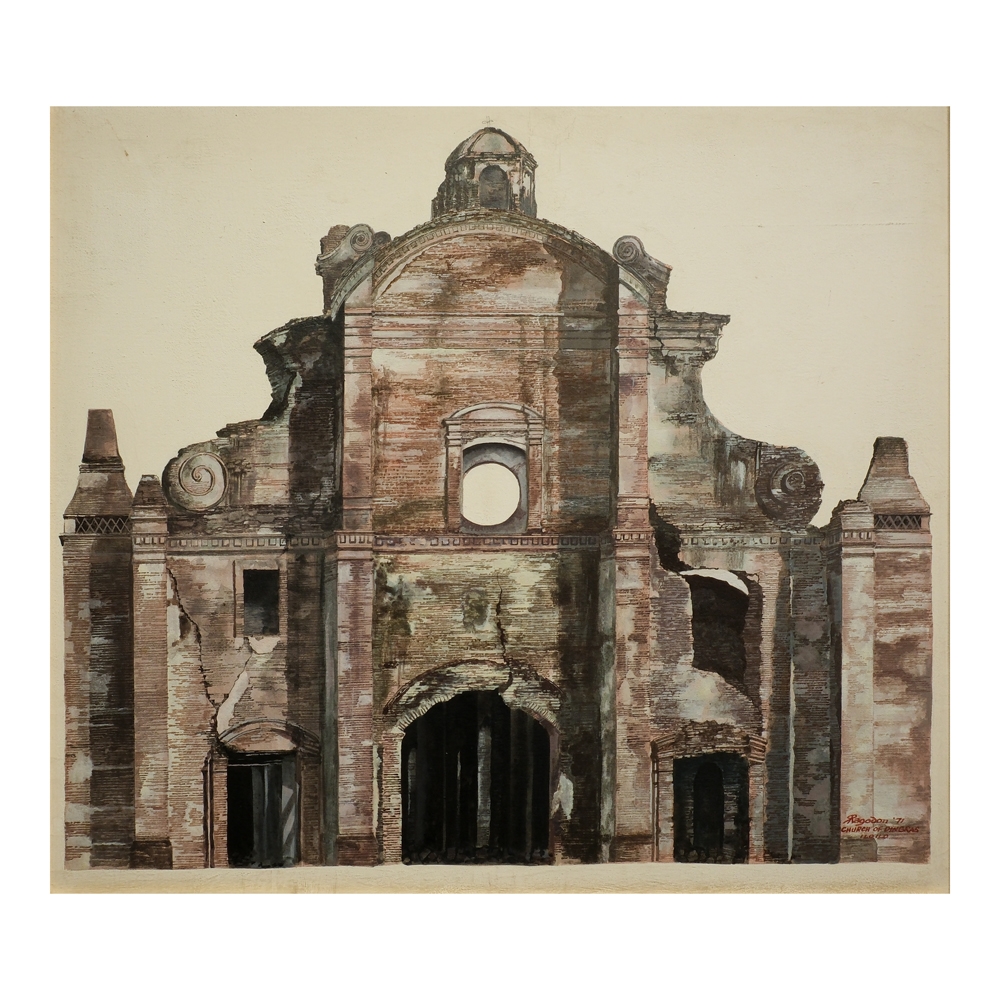 Rodolfo Ragodon | Church of Dingras, Iloilo (1971) | MutualArt