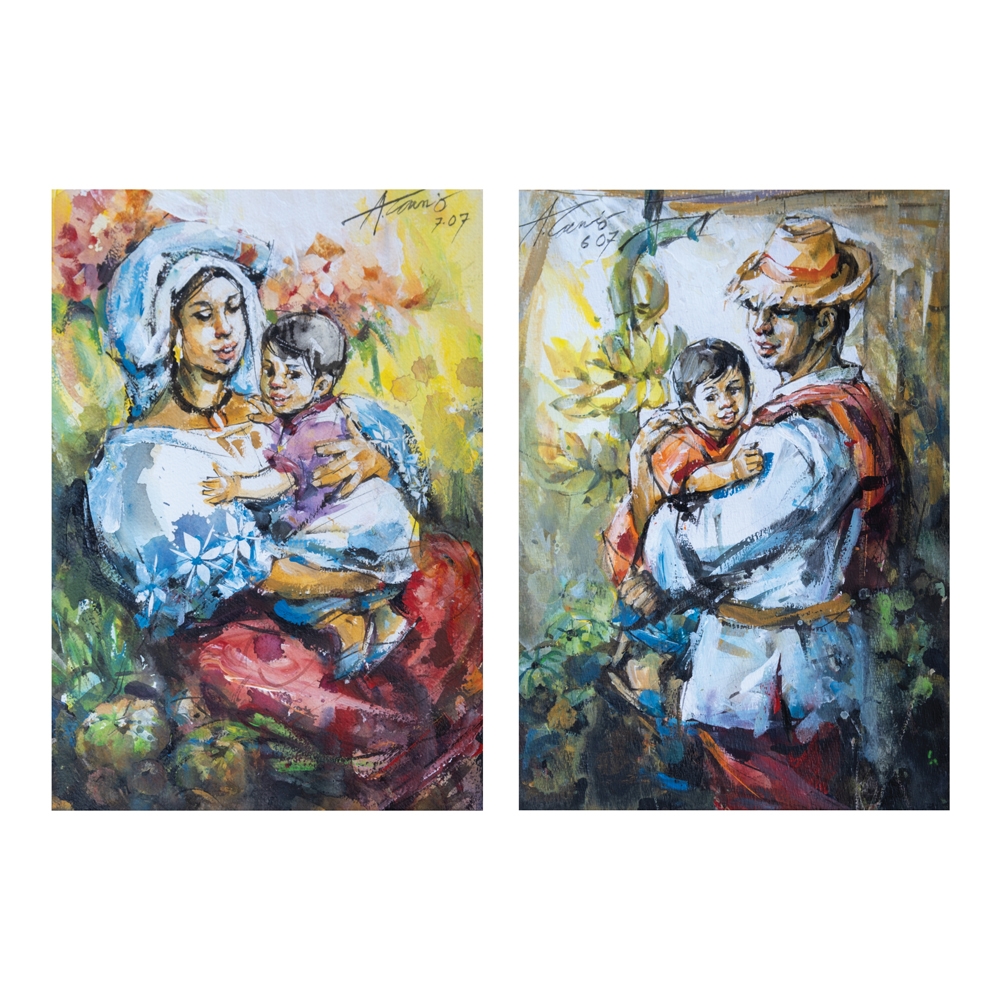 Angel Cacnio | a.) Sa Piling ni Ina b.) Pag-asa ni Ama (2007) | MutualArt