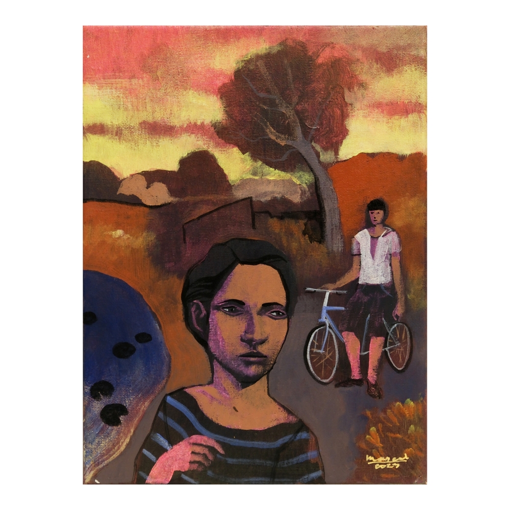 Marcel Antonio | Boy with Bicycle (2023) | MutualArt